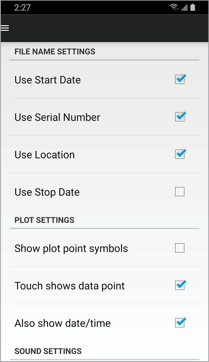 Solinst Levelogger App User Default Settings